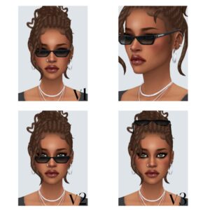 35+ Sims 4 Glasses CC: Round, Oval, & Aviator Frames - We Want Mods