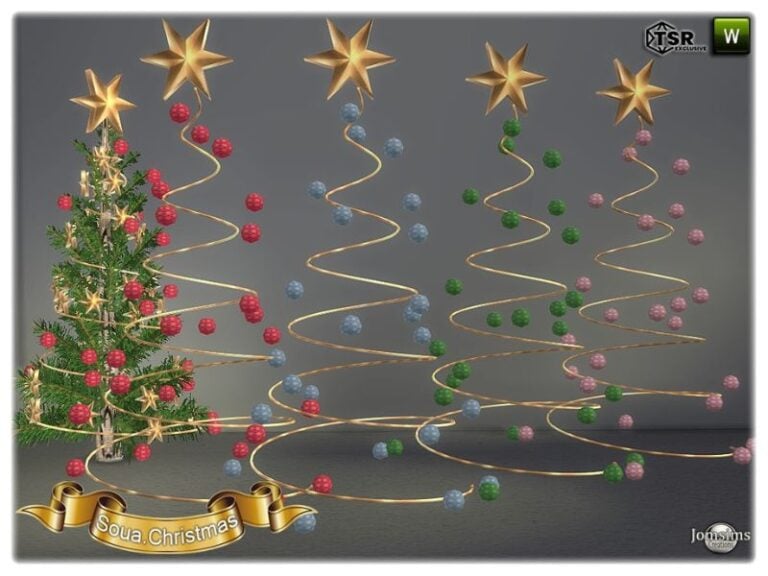 25+ Sims 4 Christmas Tree CC: Spruce To Metal Designs - We Want Mods