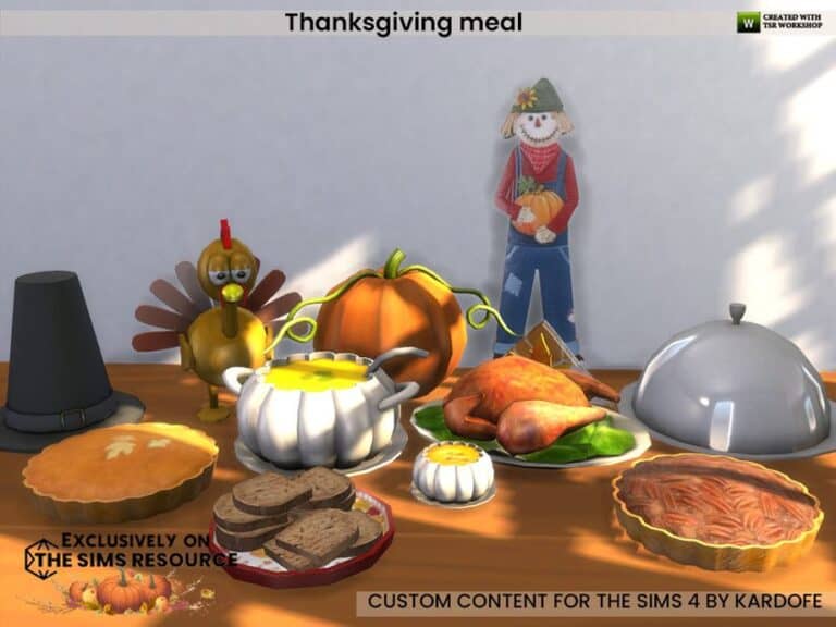 Festive Sims 4 Thanksgiving CC You’ll Love - We Want Mods