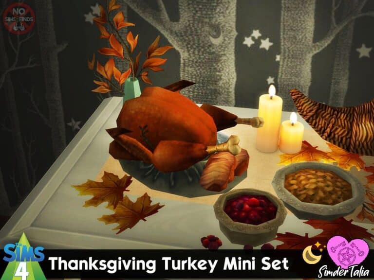 Festive Sims 4 Thanksgiving CC You’ll Love - We Want Mods
