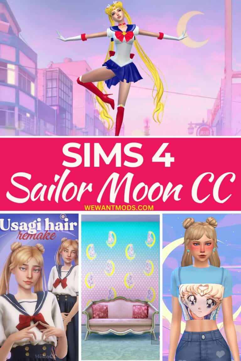 31+ Sims 4 Sailor Moon CC: Clothes, Decor, Poses & More - We Want Mods