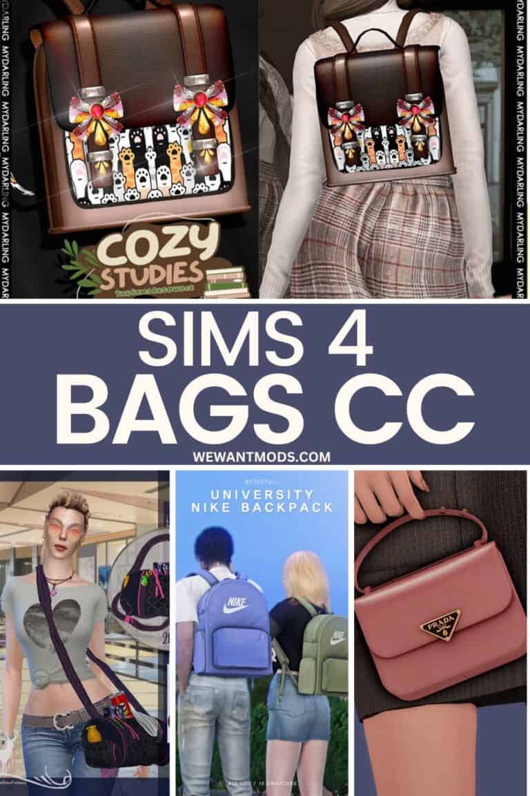 31+ Sims 4 Bags CC (Purses, Duffle Bag And Backpacks) - We Want Mods