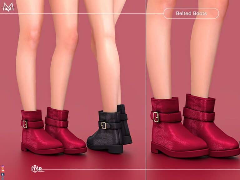 33+ Sims 4 CC Boots: UGGs, Flats & Knee Highs - We Want Mods