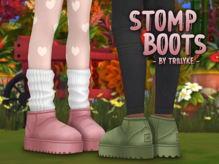 33+ Sims 4 CC Boots: UGGs, Flats & Knee Highs - We Want Mods