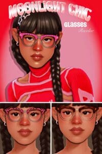 35+ Sims 4 Glasses CC: Round, Oval, & Aviator Frames - We Want Mods
