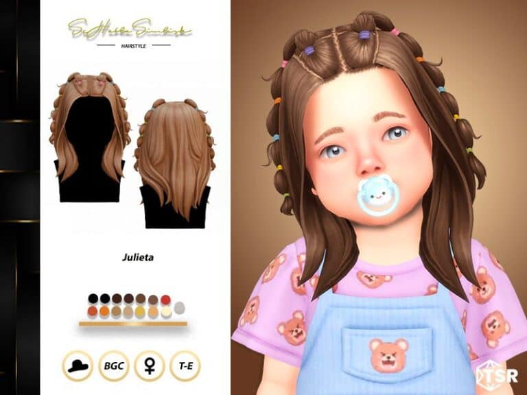 33+ Sims 4 Toddler Hair CC: Buns, Braids, Twists & More - We Want Mods