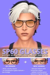 37+ Sims 4 Glasses CC: Round, Oval, & Aviator Frames - We Want Mods