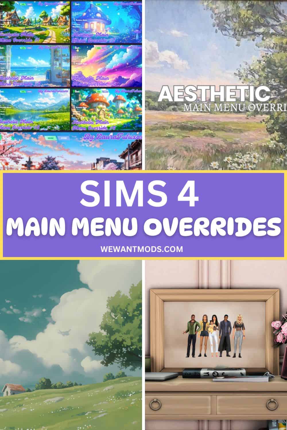 25+ Sims 4 Main Menu Overrides: Fresh Menu Backgrounds - We Want Mods