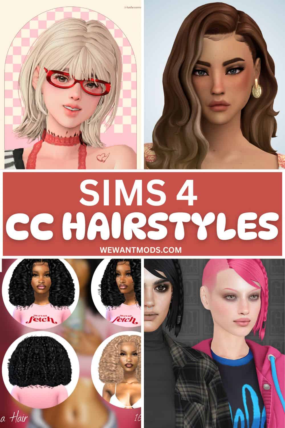 51+ Fresh Sims 4 CC Hairstyles For Everyday Looks - We Want Mods