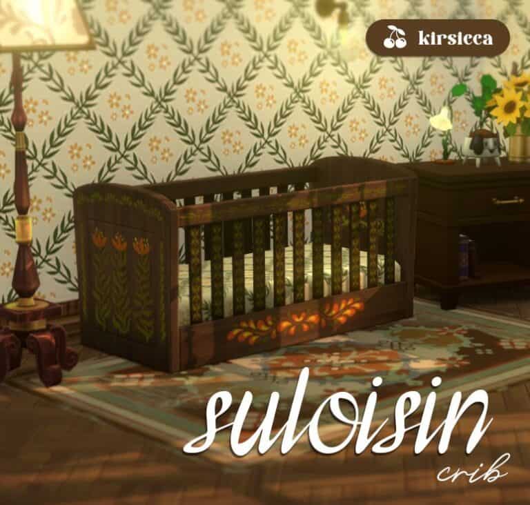 23+ Sims 4 Cribs CC: Sleigh Beds & Bassinet Options - We Want Mods
