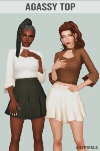 20+ Sims 4 Tops CC: Tank Tops, T-Shirts, Strapless And More - We Want Mods